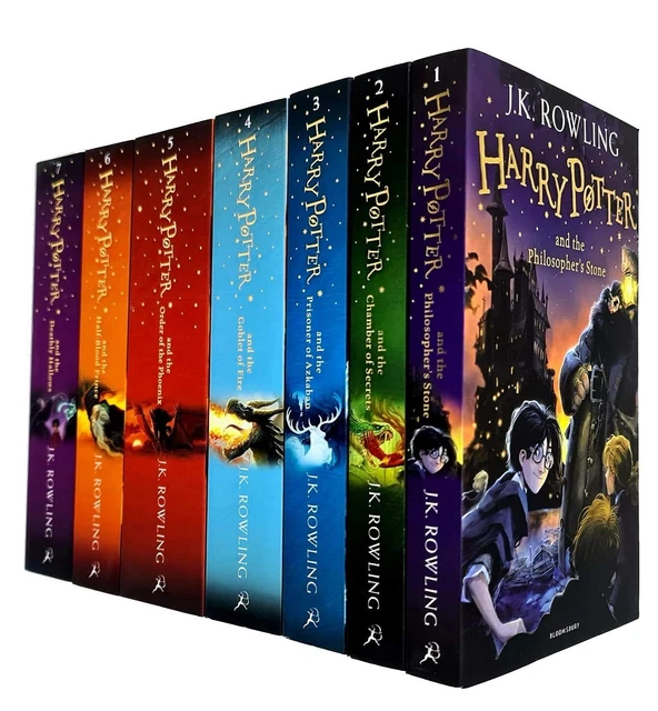 HARRY POTTER COMPLETE 1-7 Book Set Collection NEW (without box) - FREE ...