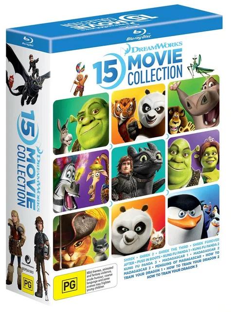 DREAMWORKS ULTIMATE 15 Movies Collection Blu-ray Shrek etc Brand New ...