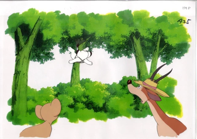 JUNGLE EMPEREUR ANIMATION Production Originale Cel Painting Anime E ...