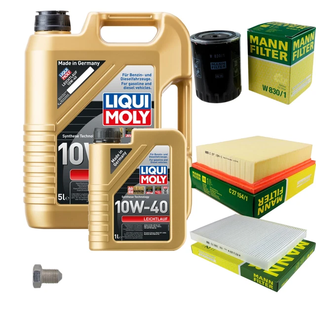 MANN INSPECTION SET 6 LIQUI MOLY Bon Fonctionnement 10W-40 pour VW Golf IV EUR 112,32 - PicClick FR