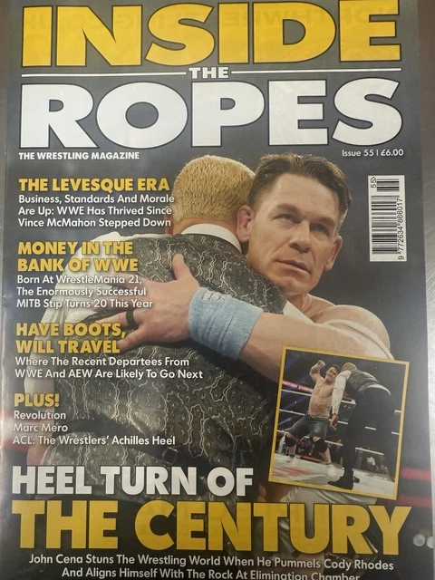 INSIDE THE ROPES magazine #55 2025 John Cena beats Cody Rhodes &aligns ...