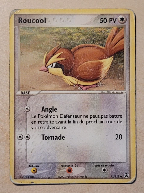 CARTE POKÉMON ROUCOOL - 73/112 - EX Rouge Feu Vert Feuille - FR EUR 2 ...