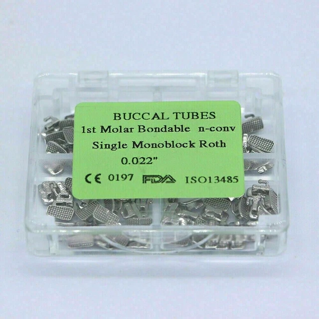 1 ÉTUI MONOBLOC orthodontique dentaire n-conv tube buccal unique roth 0 ...
