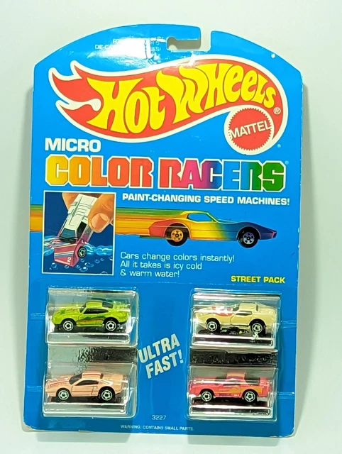 MATTEL HOT WHEELS Micro Color Racers STREET PACK MOC, 1988 Ferrari ...