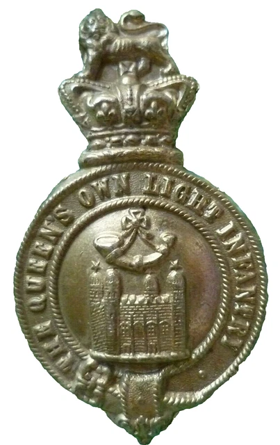 TOWER HAMLET QUEENS Own Light Infantry Badge Qvc Victorian Antique £39. ...