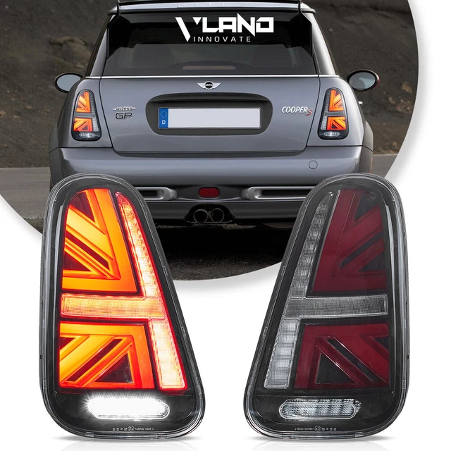 CLEAR VLAND FOR Mini Cooper R50 R52 R53 2001-2006 LED Tail Lights W ...