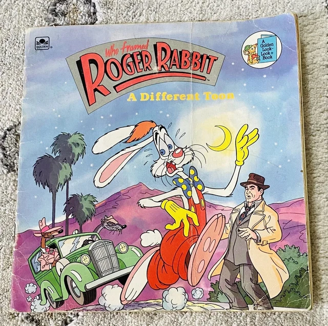 WHO FRAMED ROGER Rabbit A Different Toon Golden Book Paperback 1988🌟 ...