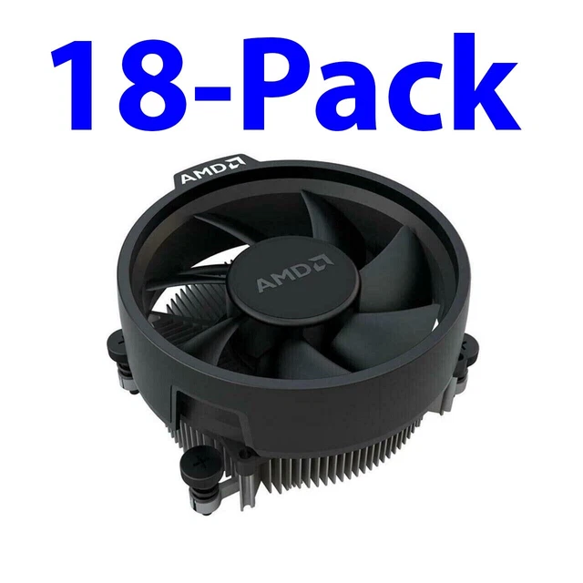 (LOT OF 18) AMD Wraith Stealth Socket AM4 CPU Cooling Fan Heatsink ...