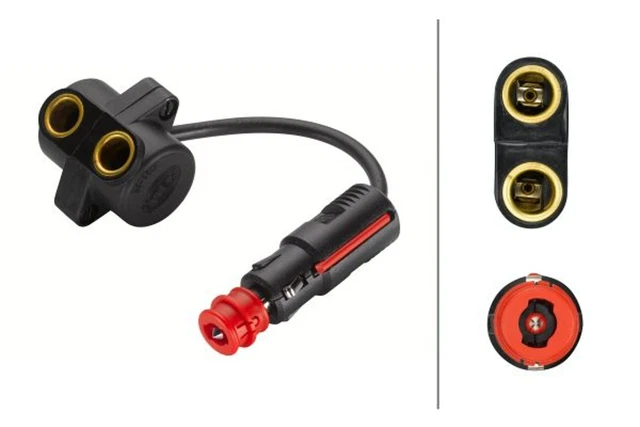 CABLE ELÉCTRICO HELLA, conexión de encendedor de cigarrillos 8JB 008 ...