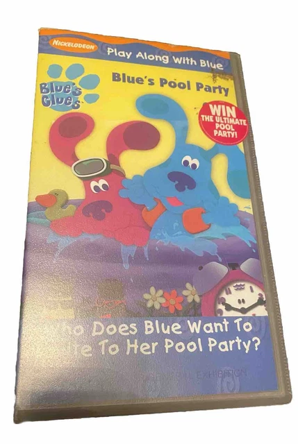 NICKELODEON 2001 BLUE'S Clues Blue's Pool Party VHS Video Tape PAL £14. ...