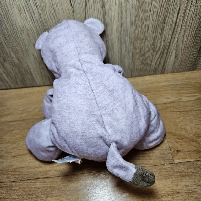 GUND PLAYFUL PALS Grey Hippo Plush Soft Toy cuddly Comforter Floppy Cow ...