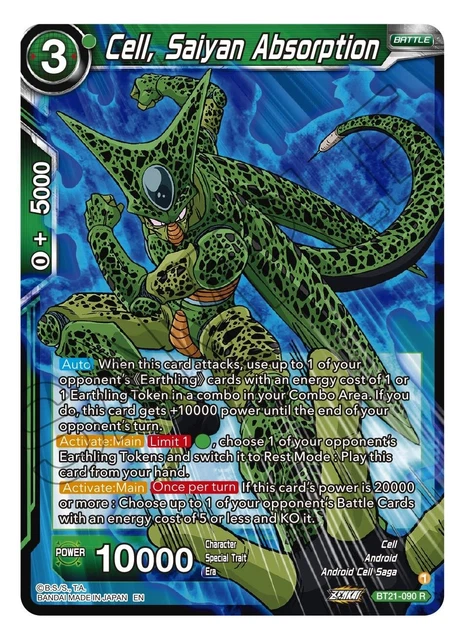 CELL, SAIYAN ABSORPTION BT21-090 R - DBS - Wild Resurgence $1.00 ...