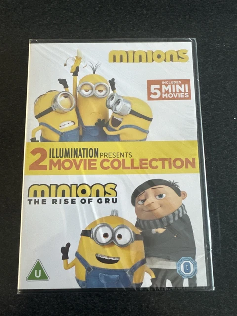 MINIONS 1 & 2 Rise Of Gru Box Set 2-Movie Collection NEW SEALED DVD £5. ...