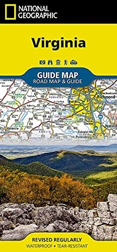 VIRGINIA MAP: STATE Guide Maps (Nat..., National Geogra £17.99 ...