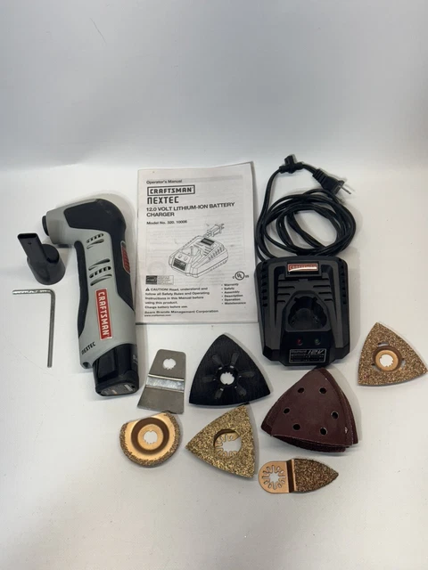 CRAFTSMAN NEXTEC 12-VOLT Lithium-Ion Cordless Multi-Tool W/Battery ...