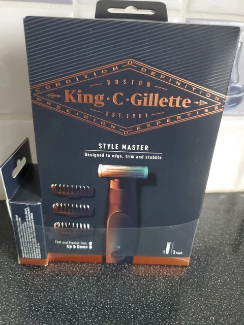 GILLETTE KING C. Style Master Tondeuse sans Fil avec 3 Sabots - Neuf ...