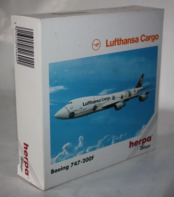 HERPA WINGS-LUFTHANSA CARGO-BOEING 747-200 échelle F/échelle 1:500-modèle #516020 EUR 29,90 ...
