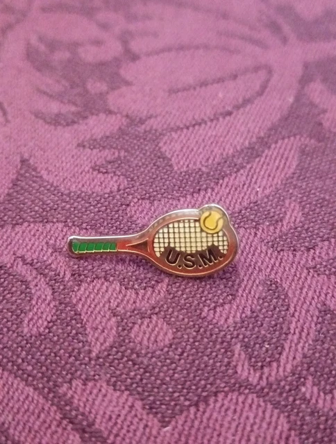 PIN'S PINS PIN Enamel 18 TENNIS Club Raquette "U.S.M." EUR 2,50 ...