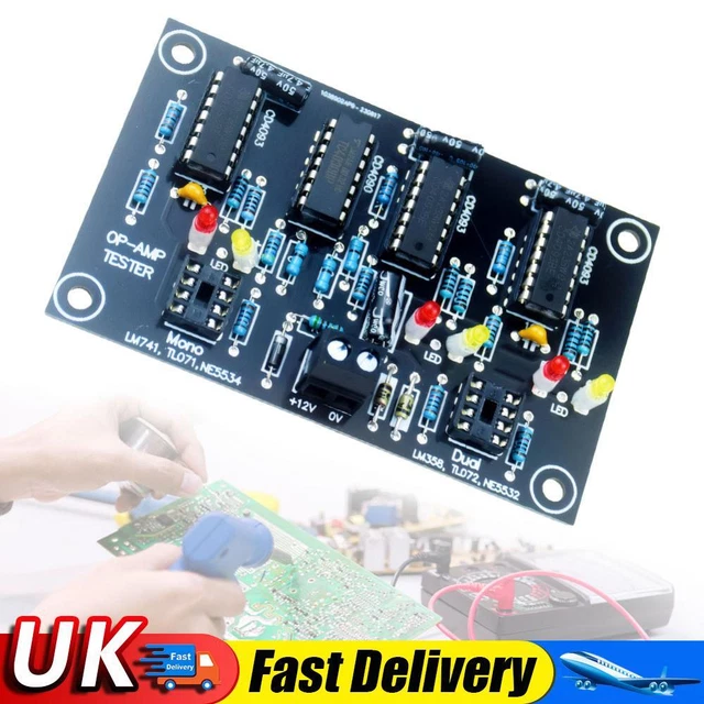 OPERATIONAL AMPLIFIER OP AMP Tester Single Dual opamp TL071 TL072 TL081 ...