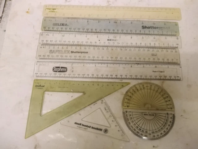 VINTAGE TECHNICAL DRAWING Instruments Rules, Squares, Protractors £2.80 ...