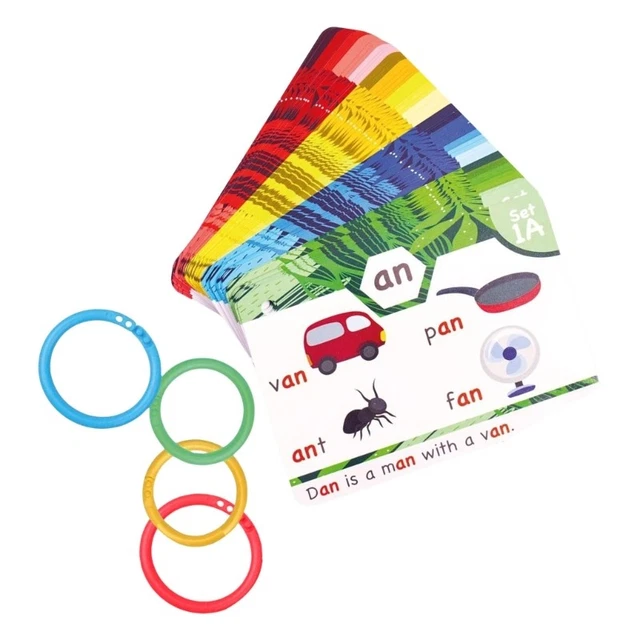 KIDS EDUCATIONAL PHONICS Cards for Reading Skills with Fun Images Sight ...