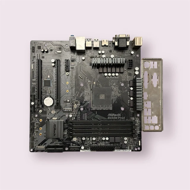 @LATEST BIOS@ ASROCK B450M PRO4 AMD AM4 Motherboard £58.00 - PicClick UK