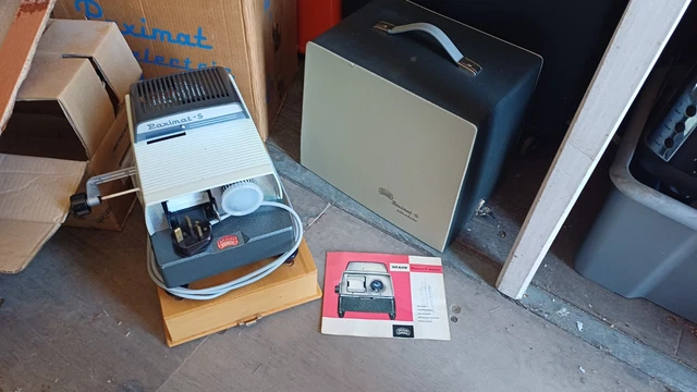 BRAUN PAXIMAT S Electric Slide Projector with 5 Magazines of Slides £60 ...