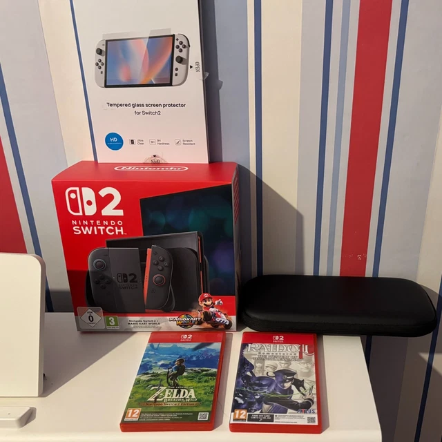 NINTENDO SWITCH 2 Console incl Zelda BOTW Raidou Remastered *NO MARIO ...