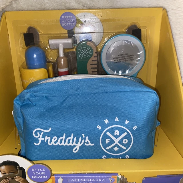 FAO SCHWARZ FIRST Barber Pretend Freddy's Shave Club Groom Kit Box ...