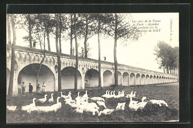 CPA GISY, LES Eaux de la Vanne à Paris, Aqueduc de Conduite EUR 6,00 ...
