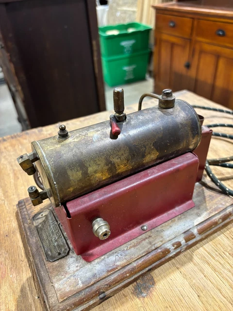 VINTAGE 1940S WEEDEN electric Steam engine tin toy, Untested, great ...