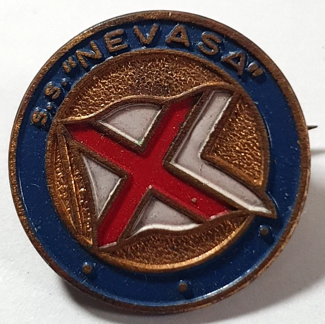 BRITISH-INDIA STEAM NAVIGATION Company SS Nevasa Enamel Badge. Troop ...