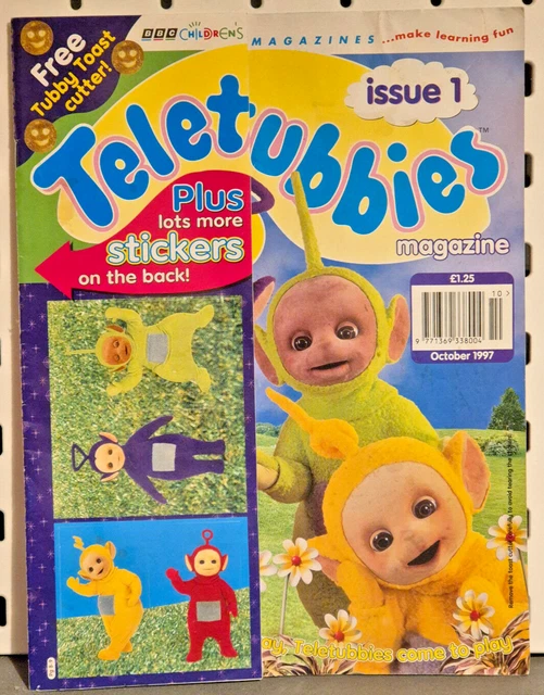 BBC TELETUBBIES MAGAZINE - Issue 1 October 1997 - Unused Stickers ...