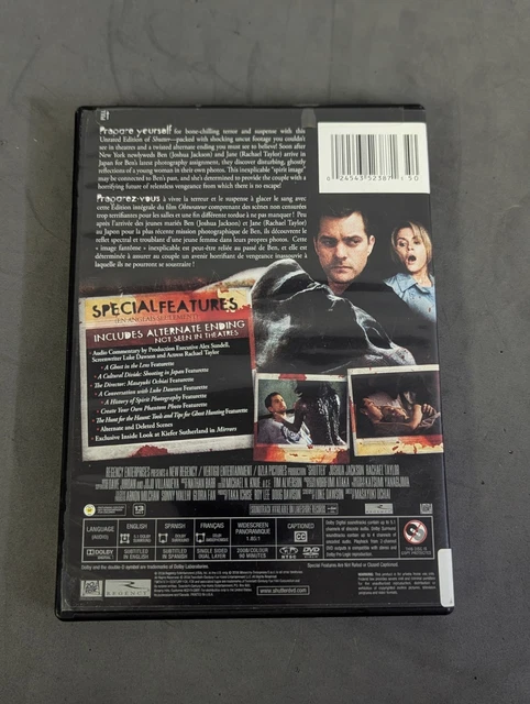 SHUTTER (OBTURATEUR) (DVD 2008) Unrated Horror Joshua Jackson English ...
