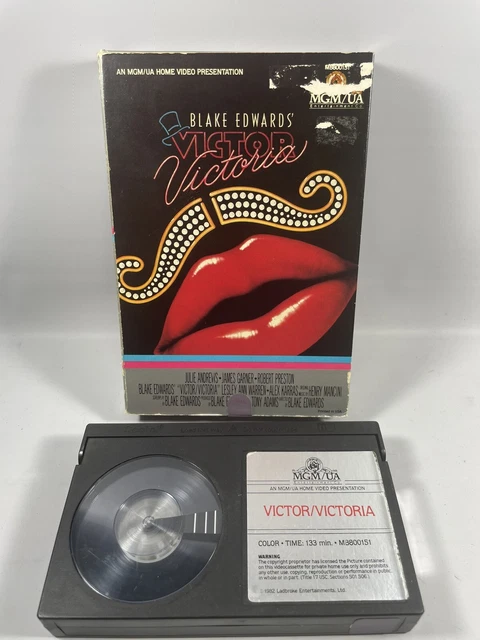 VICTOR VICTORIA BETA Tape Betamax (NOT VHS) Julie Andrews James Garner ...