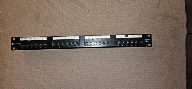COMMSCOPE 24 PORT Patch Panel CAT5 EIA-T568B Modular JackPair cc0031534 ...