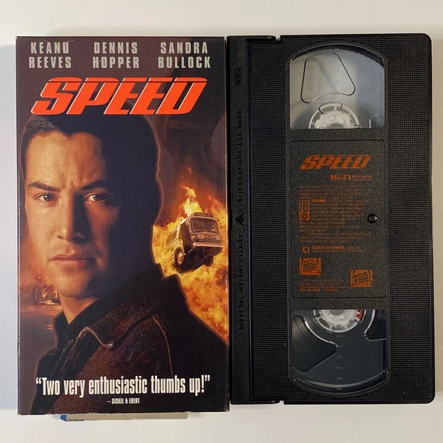SPEED (VHS, 1994) - Keanu Reeves, Sandra Bullock - Like New $5.00 ...