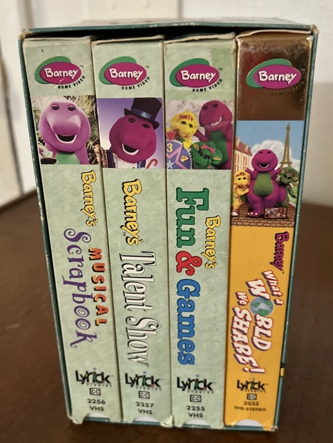 BARNEY FUN-TASTIC VALUE Pack Collection, 4 VHS Tapes, 2000 Pre-Owned ...