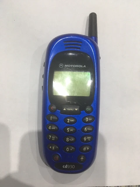 MOTOROLA CD930 MOBILE Phone Blue Working £2.00 - PicClick UK