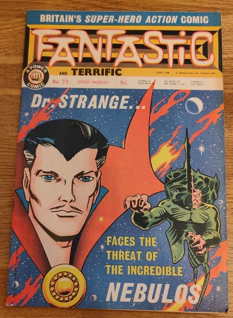 COMIC - MARVEL UK Silver Age Fantastic And Terrific 1968 No #73 Dr ...