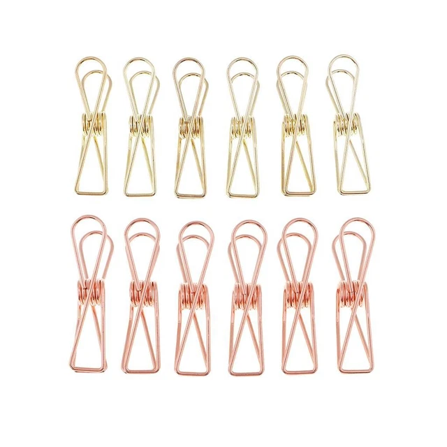HOLLOW METAL LONG Tail Binder Clips Paper Clips $15.20 - PicClick AU