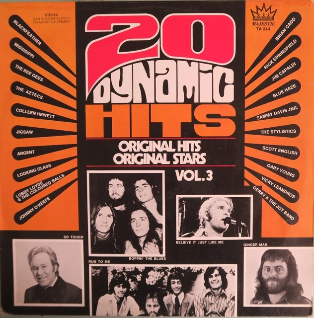 20 Dynamic Hits Vol 3 Various Artists Australia 12 Vinyl Lp 1974 Rare
