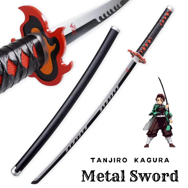 DEMON SLAYER TANJIRO Kamado Fire Nichirin Sword Kimetsu no Yaiba ...