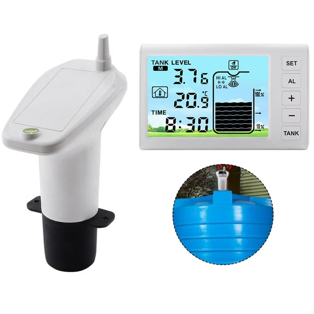 WIRELESS WATER LEVEL Sensor for Tank with Temperature Display and IP65 ...