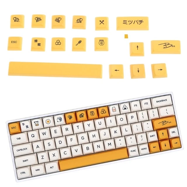 HONEY MILK XDA Profile Keycaps PBT Dye Sublimation Set for Mechanical ...