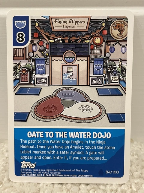 DISNEY CLUB PENGUIN Card Jitsu - Gate To The Water Dojo #84 £1.24 ...