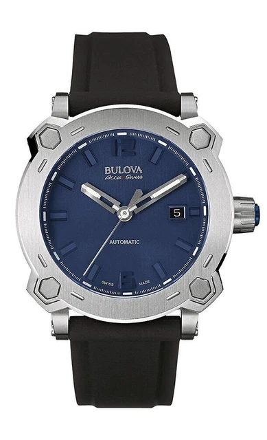 BULOVA ACCU-SWISS 63B190 Percheron Men's Swiss Made Automatic Watch £ ...