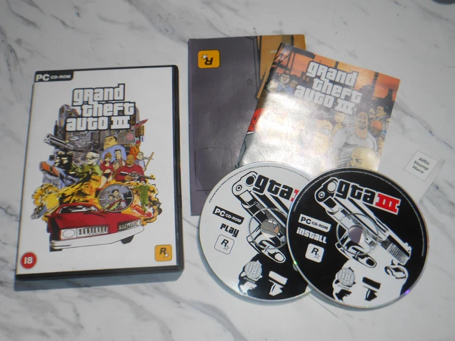 GRAND THEFT AUTO III PC CD Rom GTA 3 Complet - Comprend carte et manuel ...
