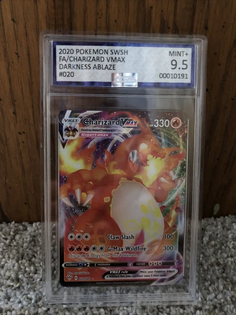 POKÉMON TCG CHARIZARD VMAX Darkness Ablaze 020/189 Holo Ultra Rare AGS 9.5 EUR 56,23 - PicClick FR