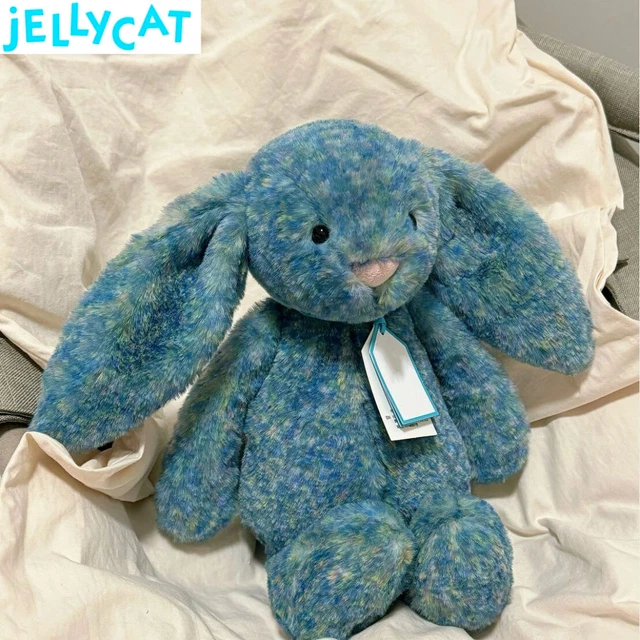 JELLYCAT 25TH LUXE Bashful Bunny Azure Plush Toy Anniversary Edition ...